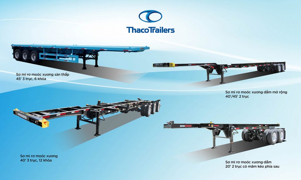 So sánh chi tiết sơ mi rơ moóc xương và sơ mi rơ moóc cổ cò